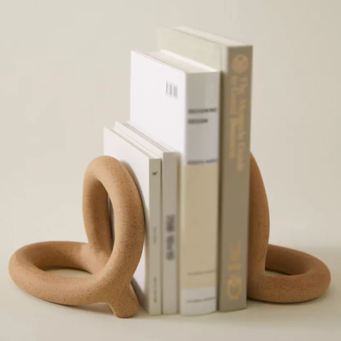 Buy Wholesale China Book End Ceramic Curly Rope Shape Bookend Custom ...