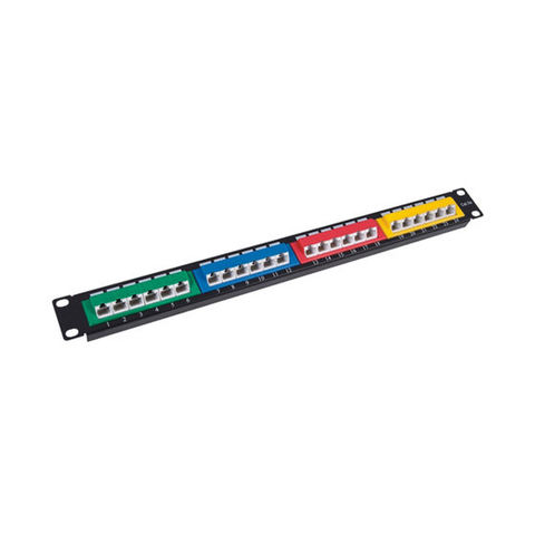Buy Wholesale China Patch Panels 19 "1u 45 Degree Utp Cat.5e Patch Panel 24 Ports Krone&110 Daul ...