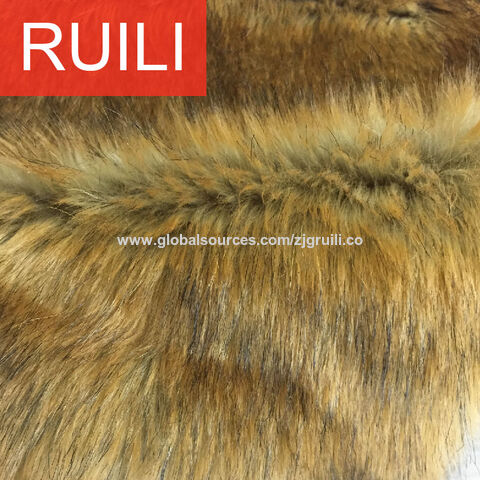 Buy Wholesale China Factory Of Long Pile Tip-dyed Printed Synthetic ...