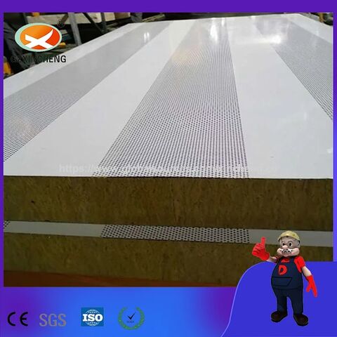 Bulk Buy China Wholesale Acoustic Panel Perforated Rock Wool Sandwich ...