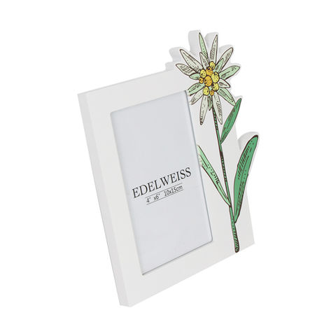 Buy Wholesale China Lovely Edelweiss Wood Photo Frame Set White ...