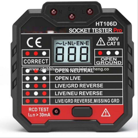 Buy Wholesale China Socket Plug Tester Outlet Tester Lcd Display ...