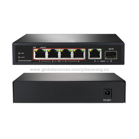 Buy Wholesale China 10/100/1000m 4-ports Poe + 1tp+1sfp Swtich ...