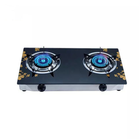 Buy Wholesale China 2 Burner Gas Stove Table Glass Top Gas Cooker & Gas ...