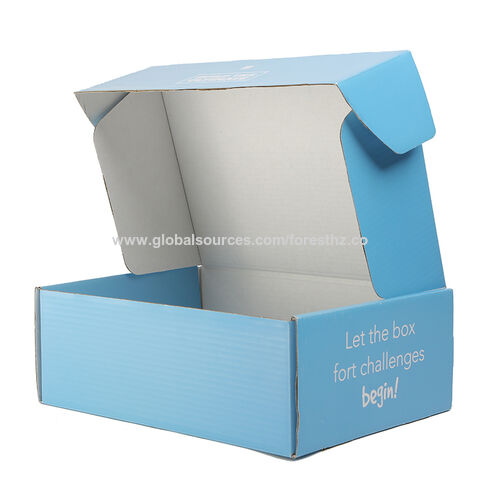 Buy Wholesale China Eco-friendly Custom Blue Box Packaging Underwear Garment Apparel Packaging ...
