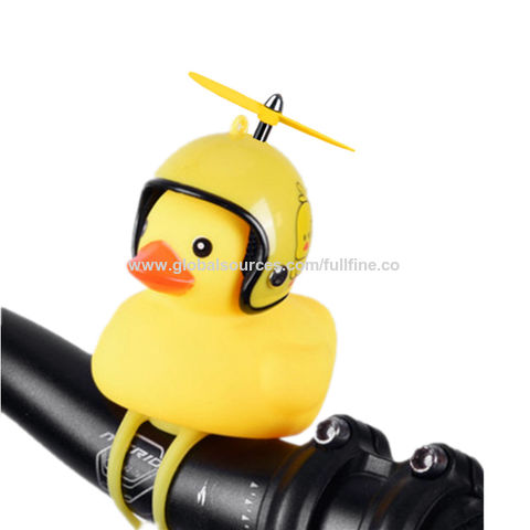 Buy Wholesale China Rubber Duck Bicycle Accessories With Led Light Cute ...