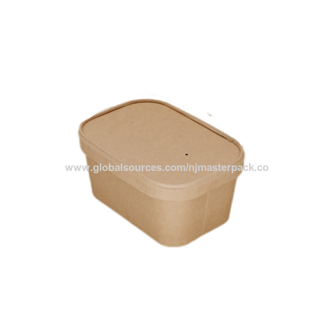 Buy Wholesale China 100ml Eco Friendly Food Grade Paper Kraft Square ...