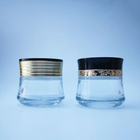Buy Wholesale China Empty Glass Face Cream Jar 50g Refillable Body ...