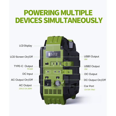 Buy Wholesale China New Portable Power Station 600wh Battery Pack With ...