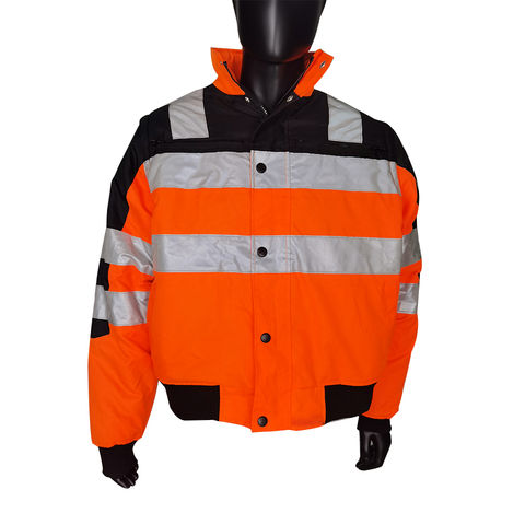 Buy Wholesale China High Visibility Traffic Work Jackets Winter Bomber ...