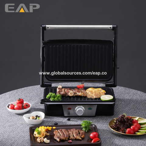 Heating Digital Control 1000w Electric Contact Grill 2 In 1 Electric ...