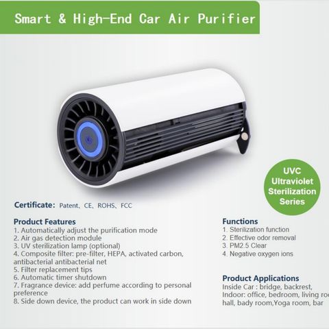 Buy China Wholesale Smart & High-end Car Air Purifier & Car Air ...