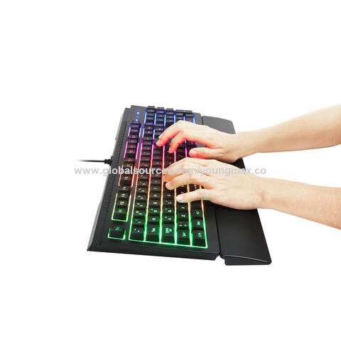 Buy Wholesale China Youngmax Ultra-slim Gaming Keyboard With Palm Rest ...