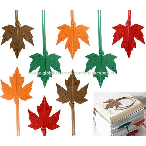 Buy Wholesale China Maple Leaf Leather Bookmark Leather Bookmark ...