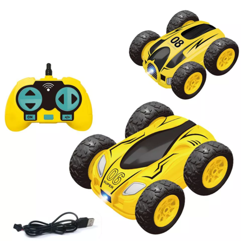 Hangwing 2.4g 4ch Jumping Rc Stunt Drift Car Double-sided Remote ...