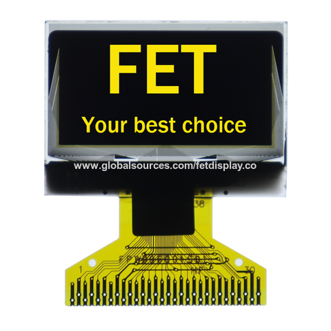 Buy Wholesale China Fet Oled 0.96 Inch Yellow And Blue Color Passive Matrix Screen 128x64 ...