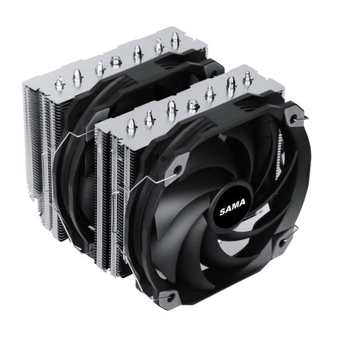 Buy Wholesale China Sama Dual Tower Cooler Master Dual Fan Cpu Cooler ...