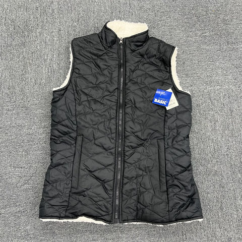 Buy Wholesale China Ladies Padding Vest,front Zipper Sherpa Lining ...