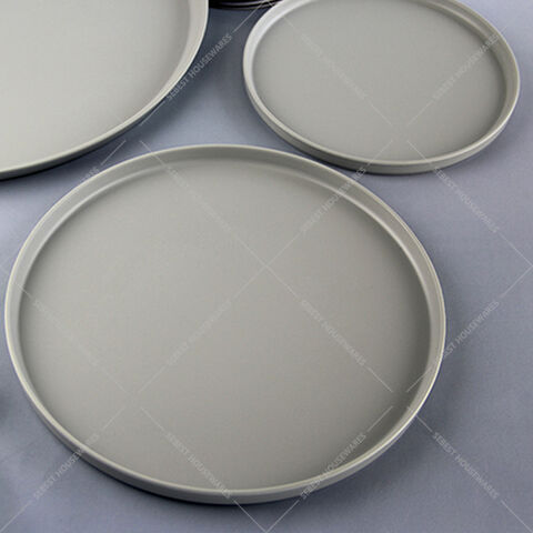 Buy Wholesale China Custom Nordic Ins Style Grey Matte Melamine Plate ...
