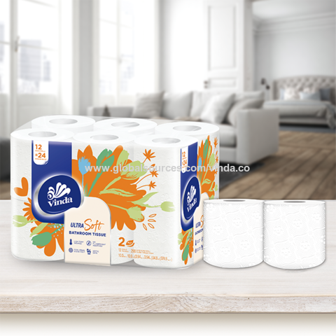 Buy Wholesale China Virgin Wood Pulp Toilet Tissue Paper Toilet Roll ...