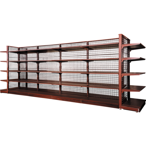 Buy Wholesale China Wire Mesh Back Panel Retail Display Shelf Gondola ...