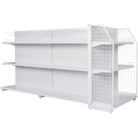 Buy Wholesale China Wire Mesh Back Panel Retail Display Shelf Gondola ...