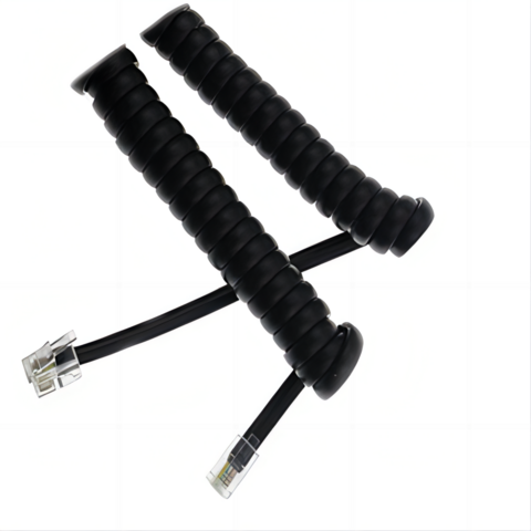 Buy Wholesale China Flat Telephone Handset Coiled Cable M/m & Cable ...