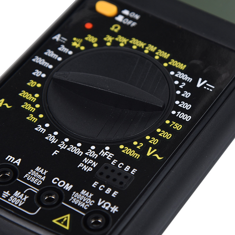 Mt87 Digital Multimeter 2000 Counts Capacitance Resistance Electronic ...