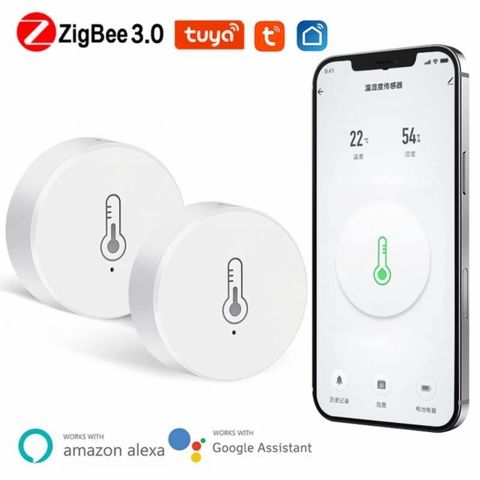 Buy Wholesale China Tuya Zigbee Temperature And Humidity Sensor Work With Alexa Google Home ...