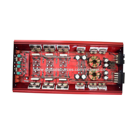 Wholesale Red Color 5 Channels Car Amplifier Class Ab 100w Audio ...