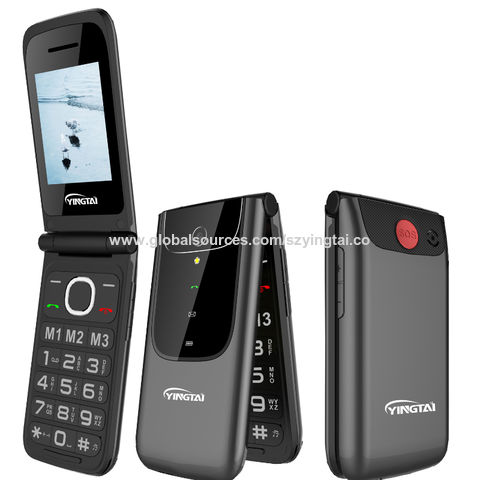 Buy Wholesale China Newest 2.4 Inch 4g Flip Clamshell Senior Phone With ...