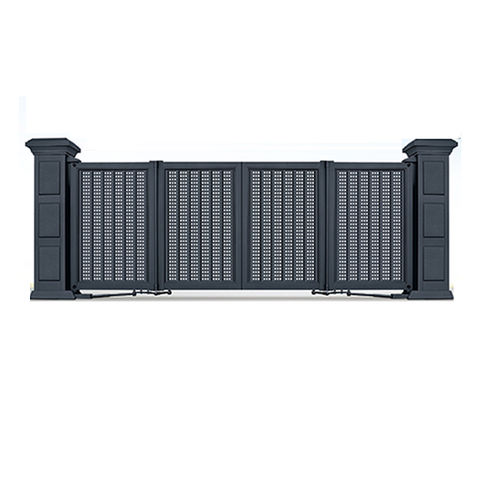 Buy Wholesale China Accordion Folding Expandable Steel Gate Electric ...