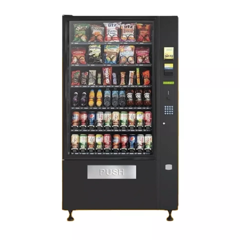 Buy Wholesale China Self Touch Screen Drink Snack Vending Machine Black ...