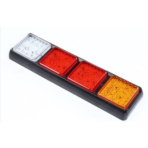 12v 24v Waterproof Led Fog Brake Stop Turn Signal Indicator Reverse ...
