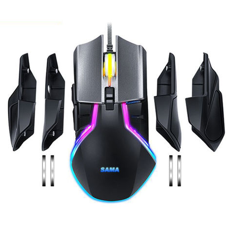 Buy Wholesale China Custom Diy Flank Rgb Gaming Mouse Wired 8d Macro ...