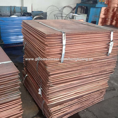 Buy Wholesale China Factory Direct Copper Cathode Pure 99.99% Copper ...