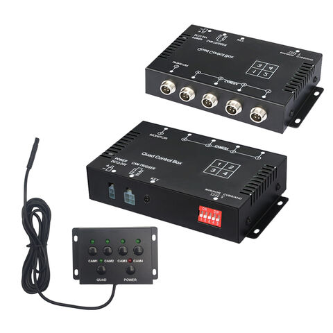 Wholesale Car Video Splitter Box Quad View Split Control Box 4pin ...