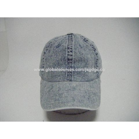 Buy Wholesale China Broken Washed Baseball Caps Made Of Blue Jeans ...