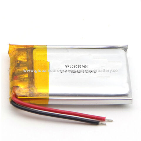 Buy Wholesale China 502030 Rechargeable Lipo 3.7v 250mah Lithium ...