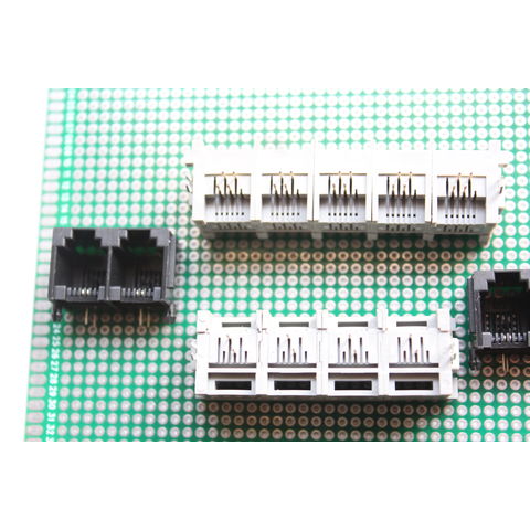 Buy Wholesale China Rj45 Jack 55 Port W/led W/shield W/led Pa66 Rohs ...