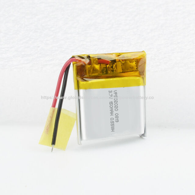 Buy Wholesale China Vp502020 3.7v150mah Rechargeable Lithium-polymer ...