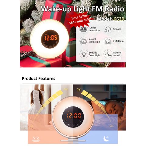 Buy Wholesale China Led Sunrise Simulation Wake-up Light With Fm Radio ...