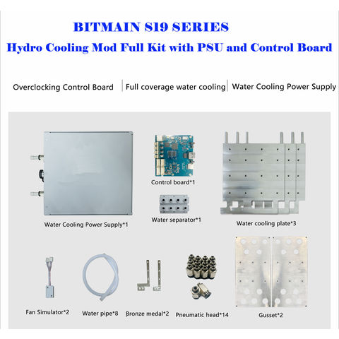 Buy Wholesale China Bitmian S19 Series Hydro Cooling Mod Full Kit With ...