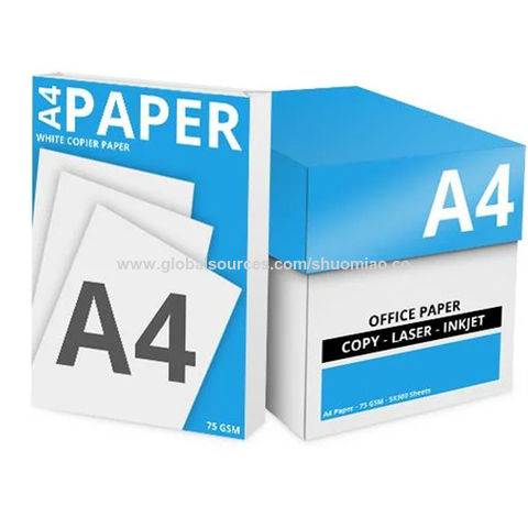 Buy Wholesale China 100% Woodpulp Double A A4 Copy Paper One / A4 Copy Paper 80gsm 75gsm 70gsm ...