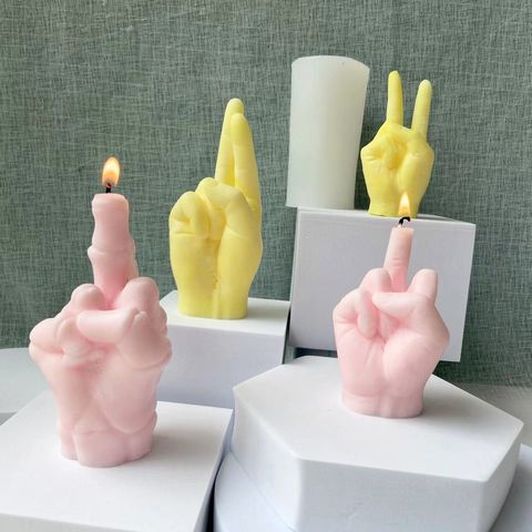 Creative Middle Finger Natural Soy Wax Pine Incense Aromatherapy ...
