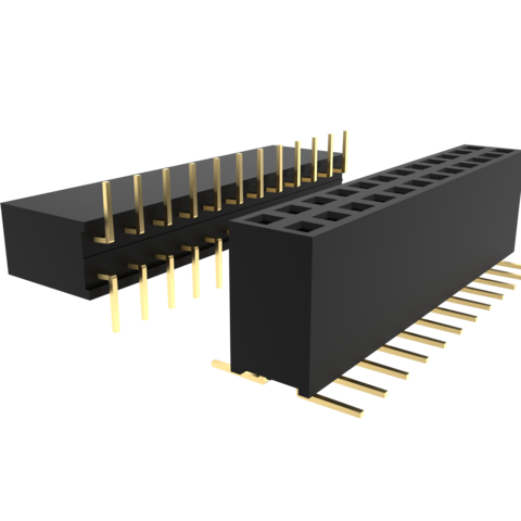 Buy Wholesale China Customized Oem Pitch 2.54mm Y-type Dual Row Needle ...