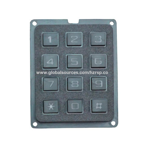 Buy Wholesale China Wholesale 4x3 12 Button Matrix Plastic Chiclet ...