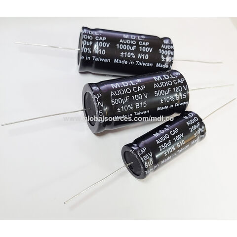 Buy Wholesale Taiwan M.d.l. Audio Capacitors Axial Type Np Bp Aluminum ...
