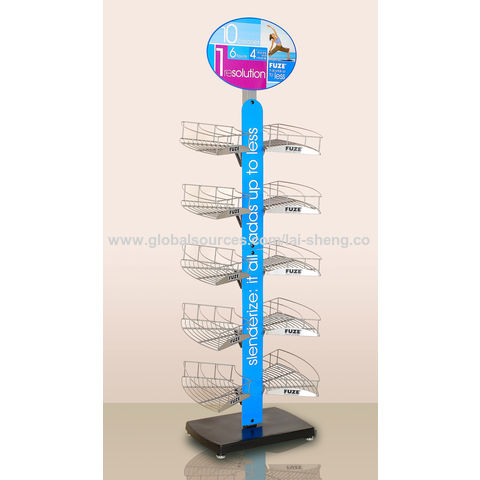 Buy China Wholesale Customized Pop Floor Wire Display Beverage Shelf ...