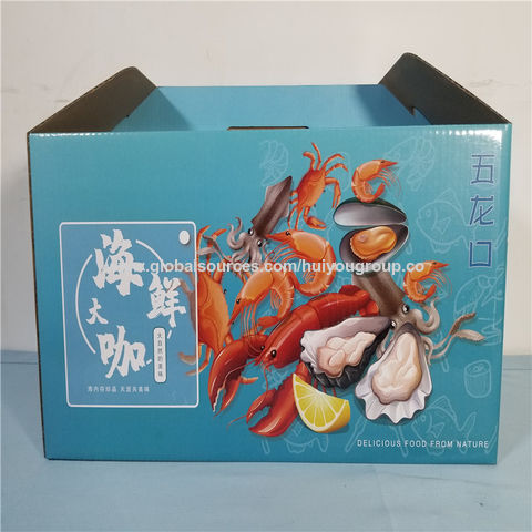 Buy Wholesale China Food Boxes Folded Seafood Paper Box With Lid ...